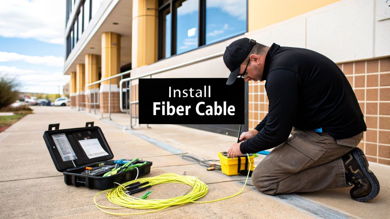 How to Install Fiber Optic Cable - Clouddle